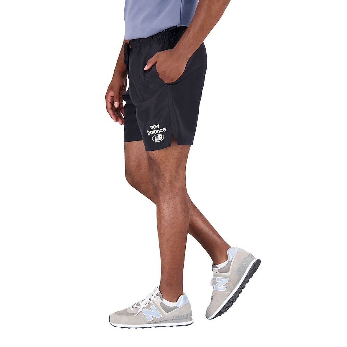 New Balance Men's Essentials Reimagined Woven Short, Black, Small