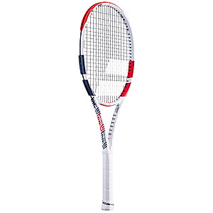 Babolat Pure Strike 18/20 Tennis Racquet Racquet - Strung with 16g White Babolat Syn Gut at Mid-Range Tension (4 3/8" Grip)