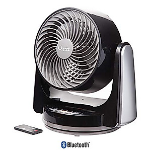 Ozeri Brezza III Dual Oscillating 10" High Velocity Desk Fan with Bluetooth Technology