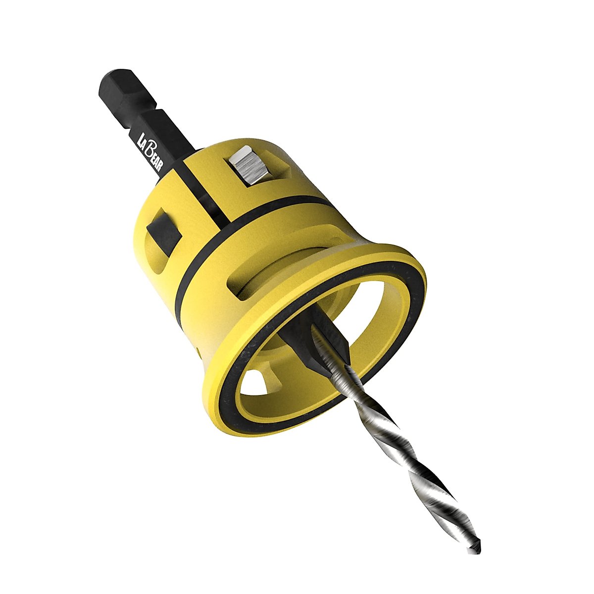 LaBear (#8) Countersink Drill bit Set, Countersink Drill bit, Countersink bit with Replaceable HSS Drill, 1/4" Hex Quick-Change Bits, Adjustable Low Friction Depth