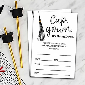 Buildinest Graduation Invitation 20 Graduation Announcements Graduation Invites 2024 with Envelopes Party Invites for College, Junior, High School, Masters Grad Celebration-A03