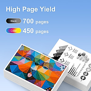 63XL Ink Cartridges Black Color Combo Pack Remanufactured Ink Cartridge Replacement for HP 63 XL for OfficeJet 4650 3830 5258 5255 4652 Envy 4520 4512 Printer 63XL HP63 HP63XL