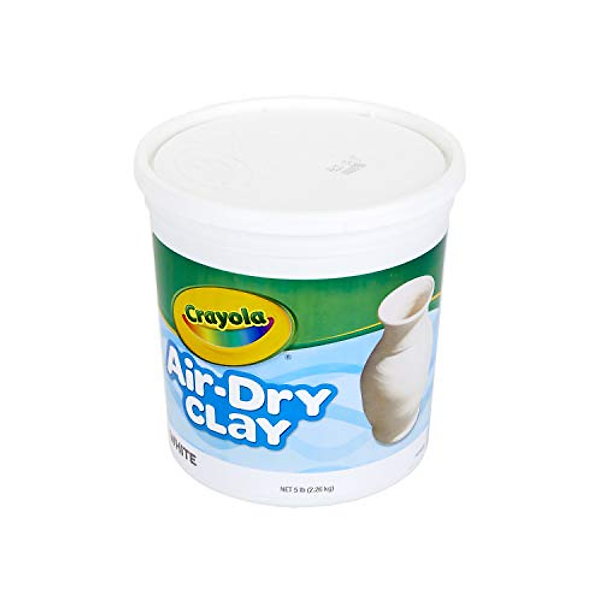 Crayola Air Dry Clay for Kids, Natural White Modeling Clay, 5 Lb Bucket [Amazon Exclusive]