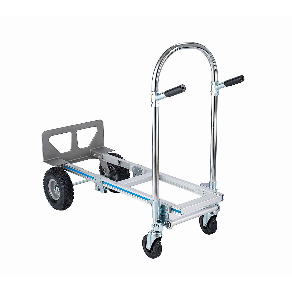 SHZOND 2 in 1 Aluminum Hand Truck Dolly 770lbs Weight Capacity Convertible Hand Truck Utility Cart (2 in 1)