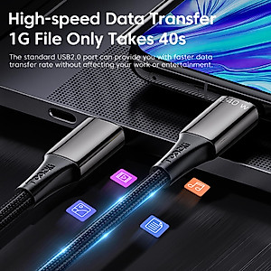 toocki 240W USB C Charger Cable, 2 Pack USBC to USBC Cable Fast Charging Type C Cable for MacBook Pro, Dell XPS, iPad Pro/Air, Samsung Galaxy S23 Ultra/S22 Ultra, iPhone 15 (6.6ft+3.ft)