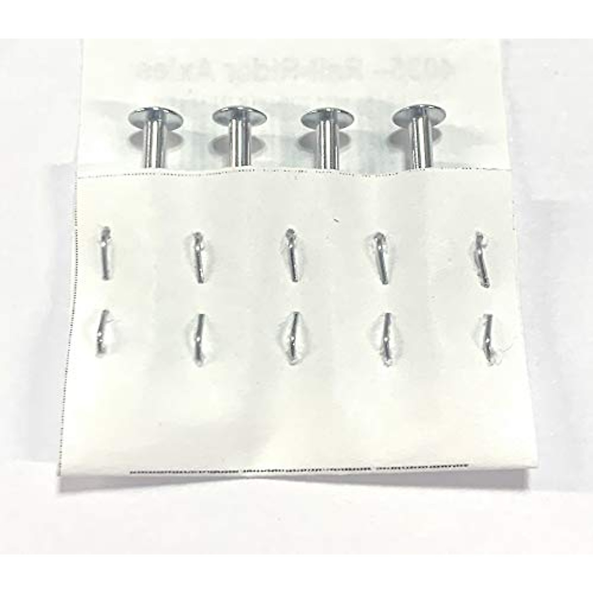 Pinewood Car BSA Speed Axles | Polished and Bent | Ready for Rail Riding | Regular Axle Head | Derby Car Polished & Ready for Graphite