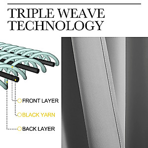 NICETOWN Silver Grey Blackout Wide Blinds for Sliding Door, Insulated Noise Reduction Drapes, Privacy Vertical Curtain for Living Room&Bedroom (1 Panel, W70 x L63)