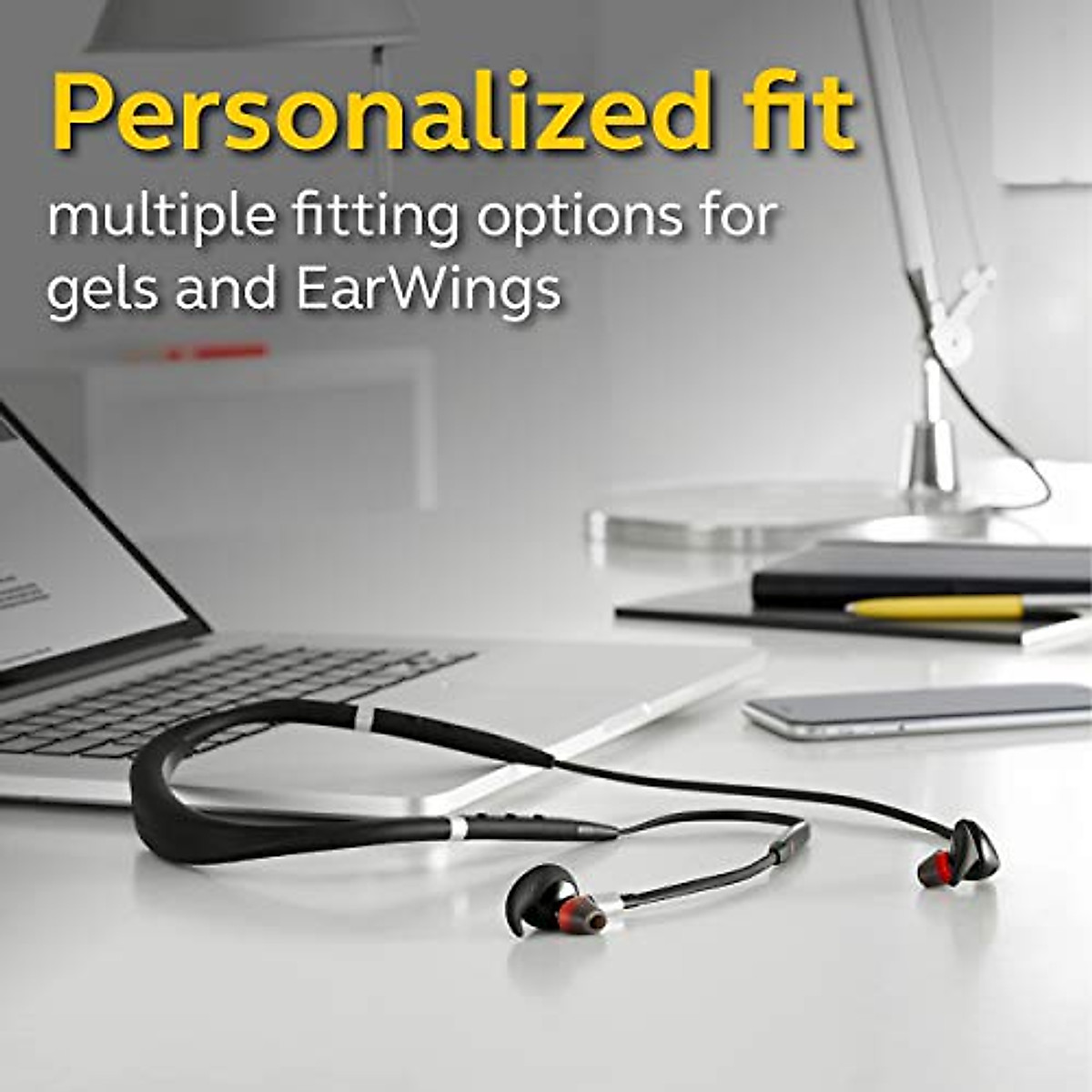 Jabra Evolve 75e MS Teams Bluetooth Wireless In-Ear Earphones with Mic - Noise-Canceling