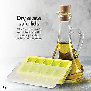 LEVO Herb Block Tray - Silicone Herb Freezer Tray with Lid - Herb Saver for Homemade Infusions - Silicone Freezer Tray for LEVO I & LEVO II Infusions - Food Grade Silicone, BPA Free - Tie Dye