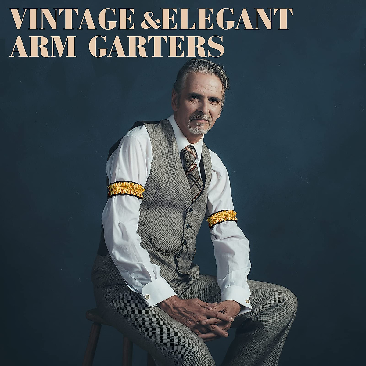 Tarpop 20s Sleeve Garters Armbands Shirt Sleeve Holders for Men Women Roaring Arm Garters Shirt Belt Costume Armband Garter (Multi Colors,12 Pairs)