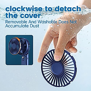 SWEETFULL Handheld Fan, 6000mAh Portable Fan Mini Fan with Backup Power,6 Speeds Adjustable,Small Personal Fan, Foldable Mini Desk Fan, Cooling Electric Fan for Girls Woman Man Travel Office Outdoor