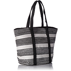 RainierSun Women's Sorrento Purse, Black/White, One Size