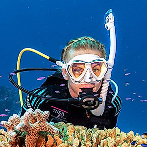 TUSA M-2001 Paragon Scuba Diving Mask, Black/Black