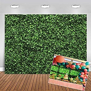 8x6ft Green Leaves Backdrop Greenery Leaf Wall Background for Jungle Theme Baby Shower Party Wedding Baby Shower Party Bridal Shower Photo Props Cake Table Decor CY-066