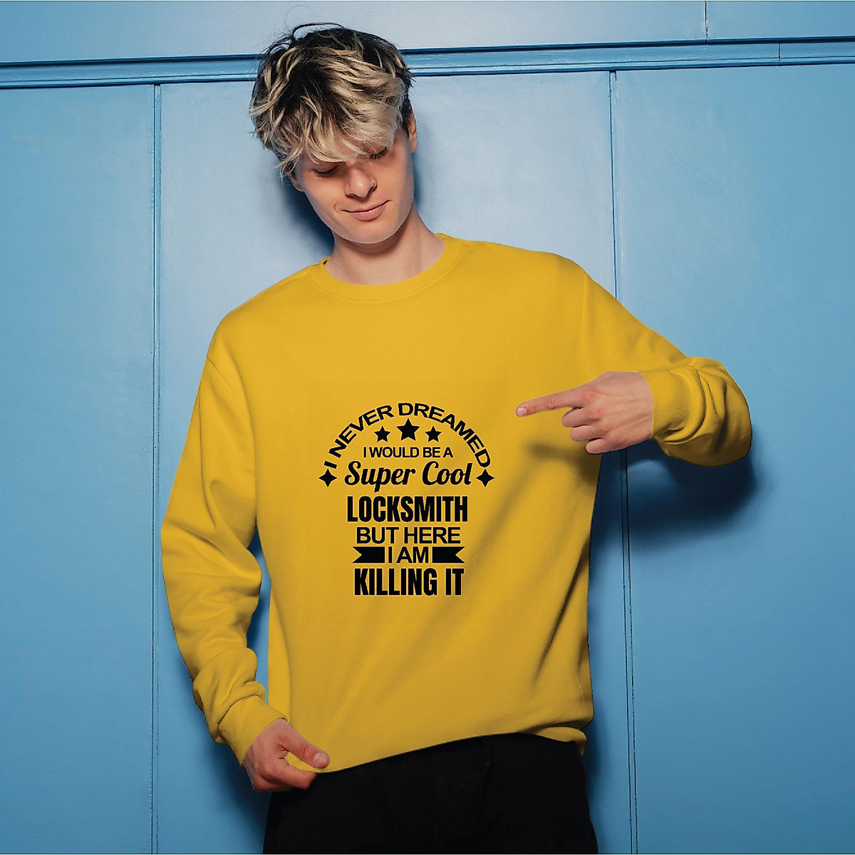 Unique Gift Idea for Locksmiths Showcasing Their Skills Grey Muticolor Unisex Sweatshirt