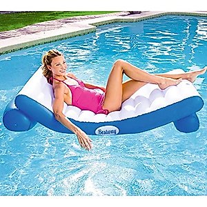 Gcxzb Swimming Ring Beach Water Inflatable Loungers Floating Row, Swimming Pool Float Inflatable Toy Adult & Child Floating Bed Water Recreation Chair