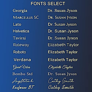 SDHSGSB Office Personalized Name Plate for Desk, Custom Desk Nameplate Plaque for Woman, Engraved Crystal Office Decor Gifts 8"x 1.4"x 3.5" (Antique Leaves)