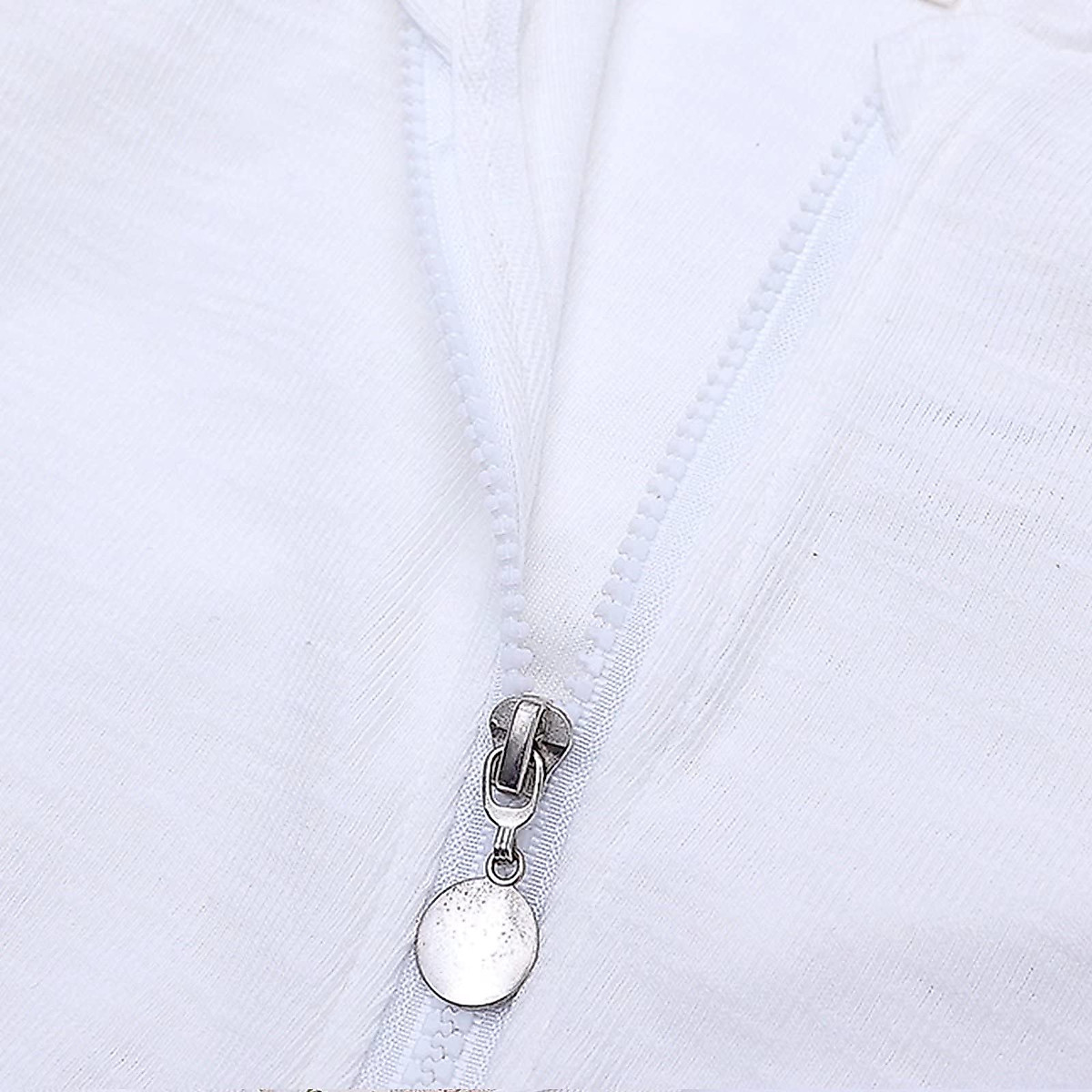 Lamgool Infant Baby Bunny Hooded Romper Cute Long Rabbit Ear Zipper Jumpsuit for Easter Grey 3-6M