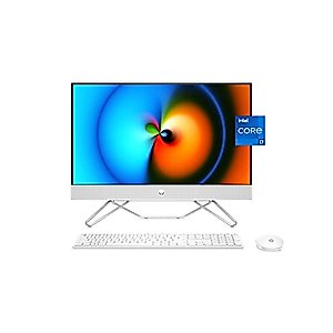 HP All-in-One Bundle PC, 23.8" Full HDMicro-Edge Touchscreen Display, 12thGeneration Intel® Core™ i7Processor, Intel® Iris® Xe Graphics, 16 GBSDRAM, 512 GB SSD,Windows11 HomeOS, Wi-Fi(24-CB1180, 2022)