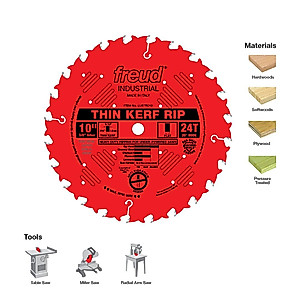 Freud LU87R010: 10" Thin Kerf Rip Blade