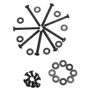 UXELY Water-Cooler Radiator Fitting Professional Long Short Screws Fan Mounting Screw Kit, PC Fan Screws Compatible with Cors air-Hydro Series Water Cooling(Black)