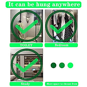 Hanging closet organizer, 36 individual mesh pockets and rotatable metal hangers, double-sided wall hanging storage, hanging storage organizer saves space, can put bras panties socks light small items