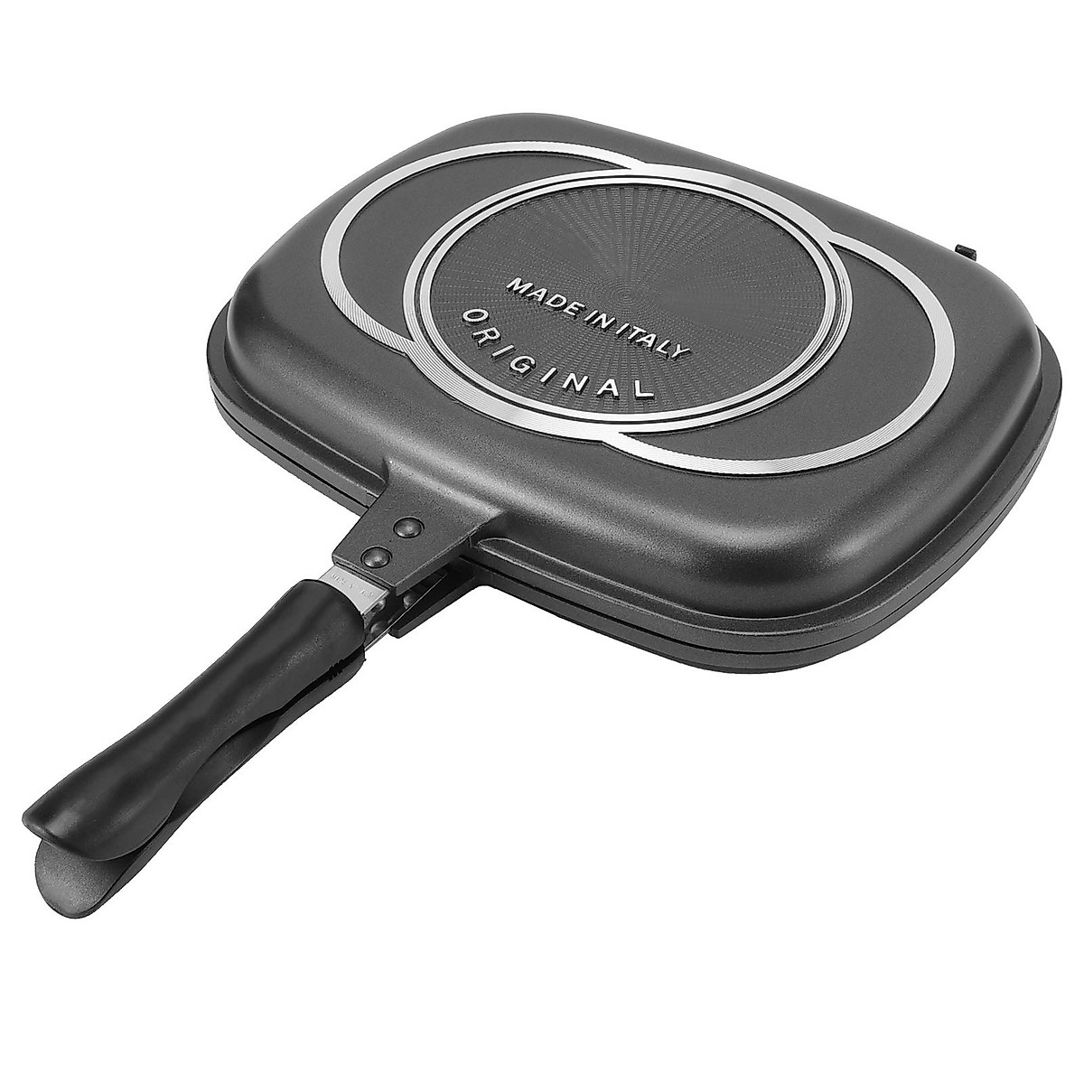 Grill Pan Frying Double Side Portable AntiBurn Handle Kitchen Supplies Grill Pot 32cm 12.6in Excessive Best Aluminum Frying Pan Suitable for C