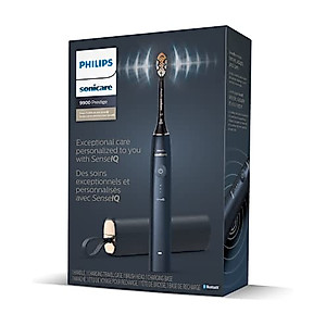 Philips Sonicare 9900 Prestige Rechargeable Electric Power Toothbrush with SenseIQ, Midnight, HX9990/12