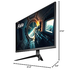 Pixio PX278 27 inch 1ms GTG Response Time WQHD 2560 x 1440 Resolution 144Hz Refresh Rate TN Panel HDR DCI-P3 95% sRGB 129% Adaptive Sync Gaming Monitor