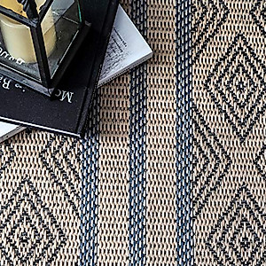 nuLOOM Charter Banded Trellis Indoor/Outdoor Area Rug, 5' x 8', Light Grey