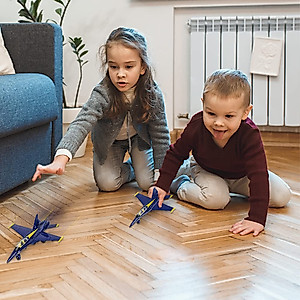 ArtCreativity Jumbo Diecast F-18 Blue Angel Jets with Pullback Mechanism, Set of 2, Diecast Metal Jet Plane Fighter Toys for Boys, Air Force Military Cake Decorations, Aviation Party Favors