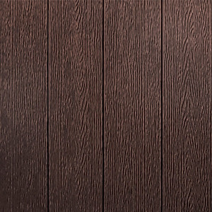 Plastic Development Group 105 Gallon Weatherproof Large Double Wall Plastic Outdoor Patio Storage Deck Box with Soft Close Lid, Java Brown