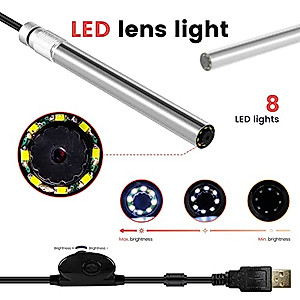 Andonstar A1 Digital USB Microscope with Metal Stand, CMOS Sensor 2 Million Pixels, 1-500 Times, Camera&Video Microscope for Coin, Jewelry, PCB Repairing, Windows mac Compatible, 8 Built-in LED Light