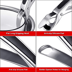 SOLEADER Plate Gripper Compatible With Instant Pot Accessories, Air Fryer Pans Gripper, Hot Plate Bowl Retriever For Microwave Toaster Oven Steamer, Pack of Two