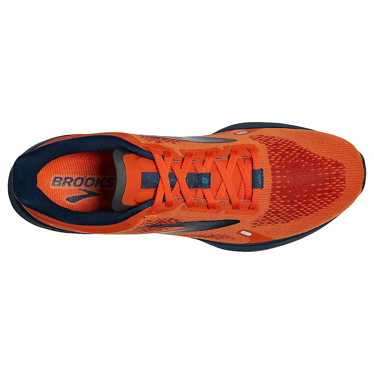 Brooks Men’s Launch 9 Neutral Running Shoe - Flame/Titan/Crystal Teal - 12