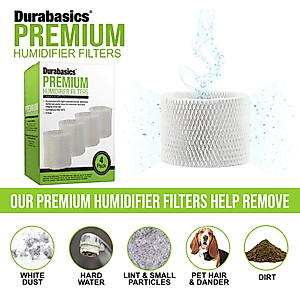 [4 Pack] Humidifier Filter Compatible with Vicks Humidifier Filter Replacement - WF2 Humidifier Filter - Compatible with Vicks Starry Night Humidifier Filter & Vicks Cool Mist Humidifier Filter