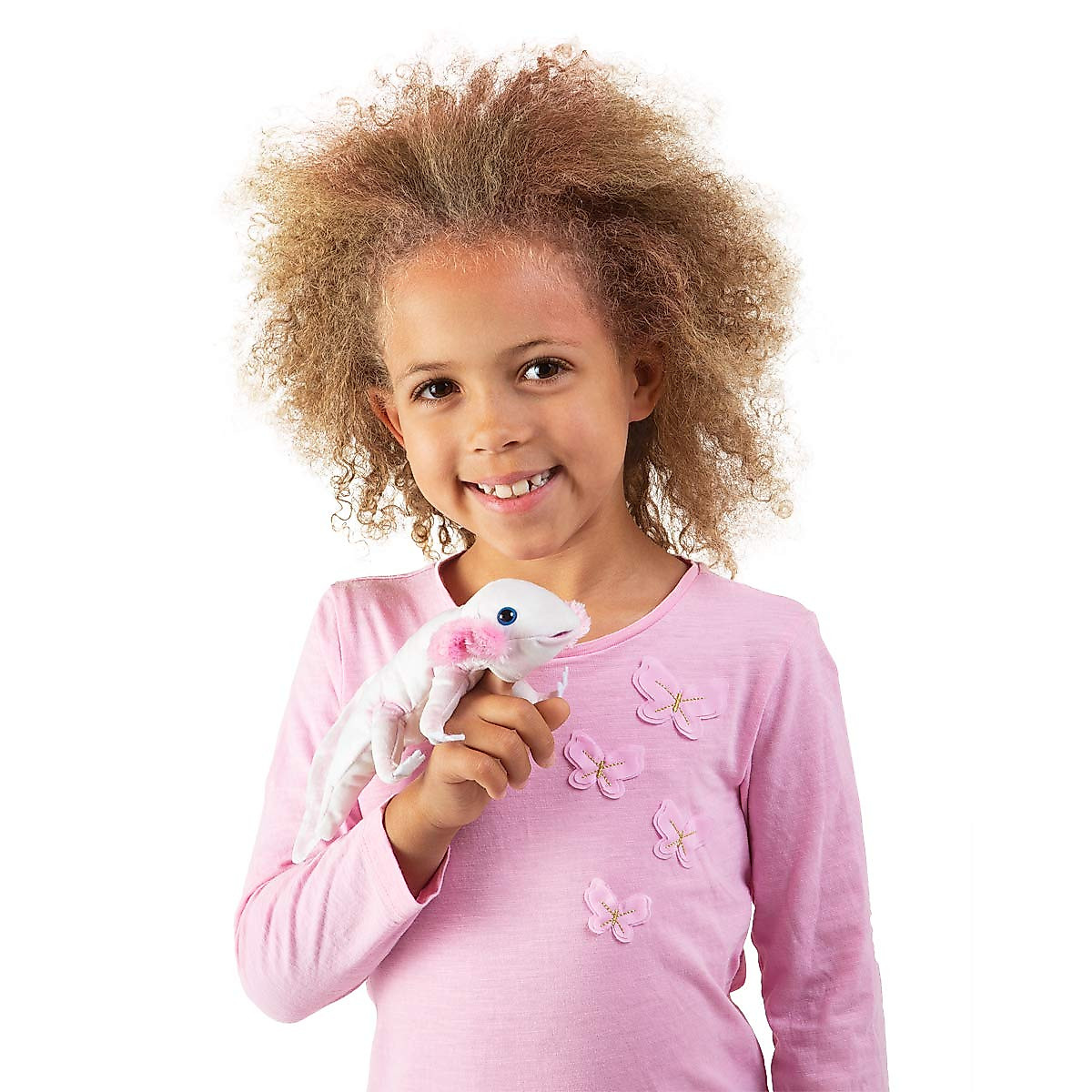 Folkmanis Axolotl for 36 months to 999 months, White, Pink