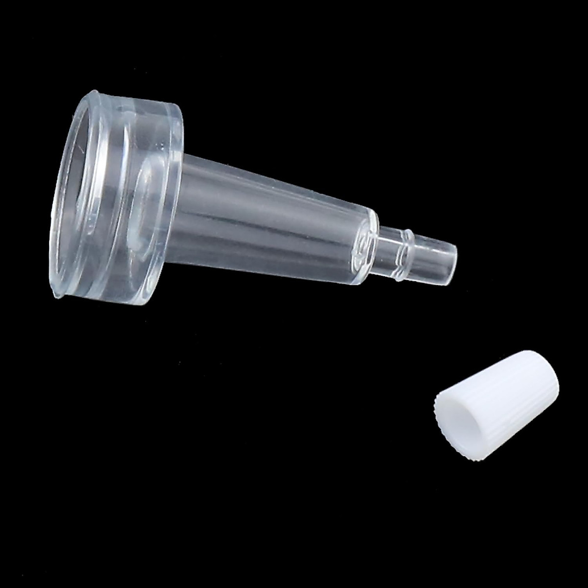 ZZHXSM 50PCS 20 Tooth Glass Dropper Vial Bottom Cap Essential Oil Bottom Cap Vial Cap Replacement Cap Small Vials Bottlecaps