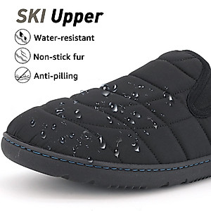 Nuhaus Men's Loafers Slippers with Cozy Memory Foam, Slip On Indoor Outdoor House Shoes(2023,Black,Size 12)