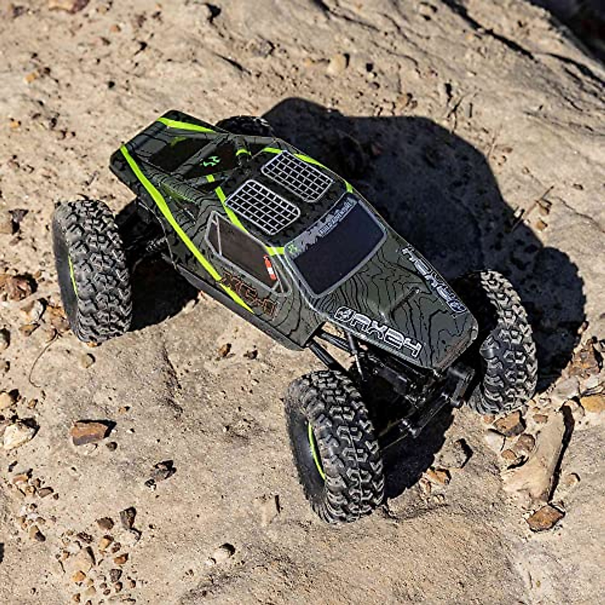 Axial RC Truck 1/24 AX24 XC-1 4WS Crawler Brushed RTR (Includes Everything Needed No Other purchases Required), Green, AXI00003T1