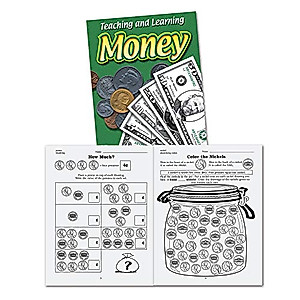 Learning Resources Teaching and Learning Money Activity Book, Counting/Sorting, Grades 4+