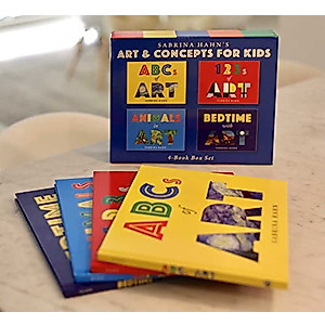 Sabrina Hahn's Art & Concepts for Kids 4-Book Box Set: ABCs of Art, 123s of Art, Animals in Art, and Bedtime with Art