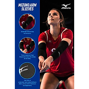 Mizuno Arm Sleeves, Navy, OSFM
