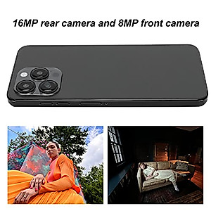 Heayzoki I13 Pro Max Unlocked Cell Phone, 6.3 Inch Smartphone for Android 8.0, Face Unlock 1GB 8GB 2900mAh Battery Front 2MP Rear 5MP(Black)