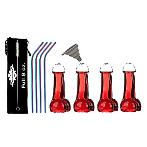 merrimix BUNDLE Inflatable Blow Up Male Doll Fernando with Novelty Wine Glasses for Bachelorette Parties, Naughty Gag Gift…