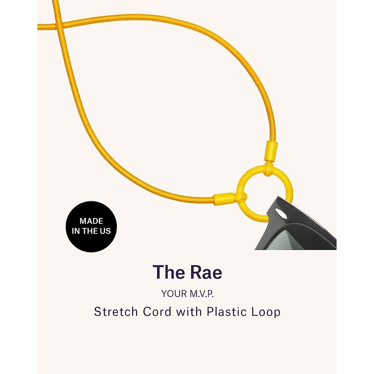 LaLoop Premium eyeglass necklace Sport Loop in Brown