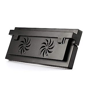 Vertical Cooling Stand for Xbox One S, Kailisen Xbox One S Stand with Cooling Fan and 3 USB Ports, Dual Cooling Fan Cooler Stand for Xbox One S Console