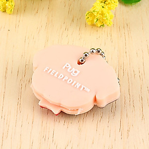 Milltrip Cartoon Key Cover, Key Covers Super Funky Dog with Red Bowtie Key Key Identifier Key Covers