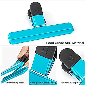 10PCS Large Chip Clips, Bag Clips, Food Clips, Sealing Clips (3 Large & 7 Small Size) , Heavy Duty Bag Clips for Food Storage with Air Tight Seal Grip, PPKKAI