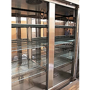 Vortex Refrigeration Refrigerator 3 Solid Door Commercial Stainless Steel- 72 Cu. Ft. …
